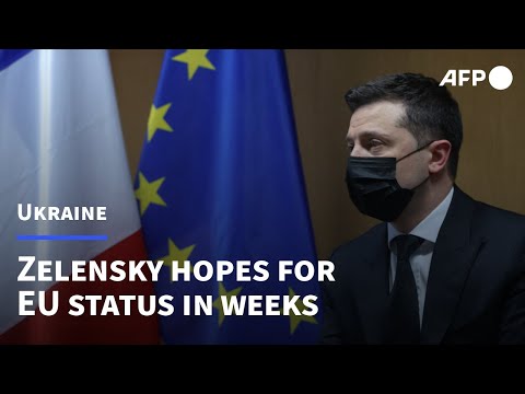 Ukraine hoping for EU candidate status in weeks: Zelensky | AFP