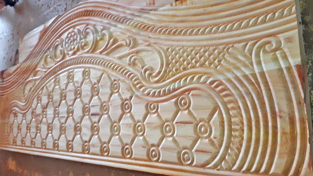 Amazing High Speed Wooden Bed Design with CNC Router Machine || Modern ...