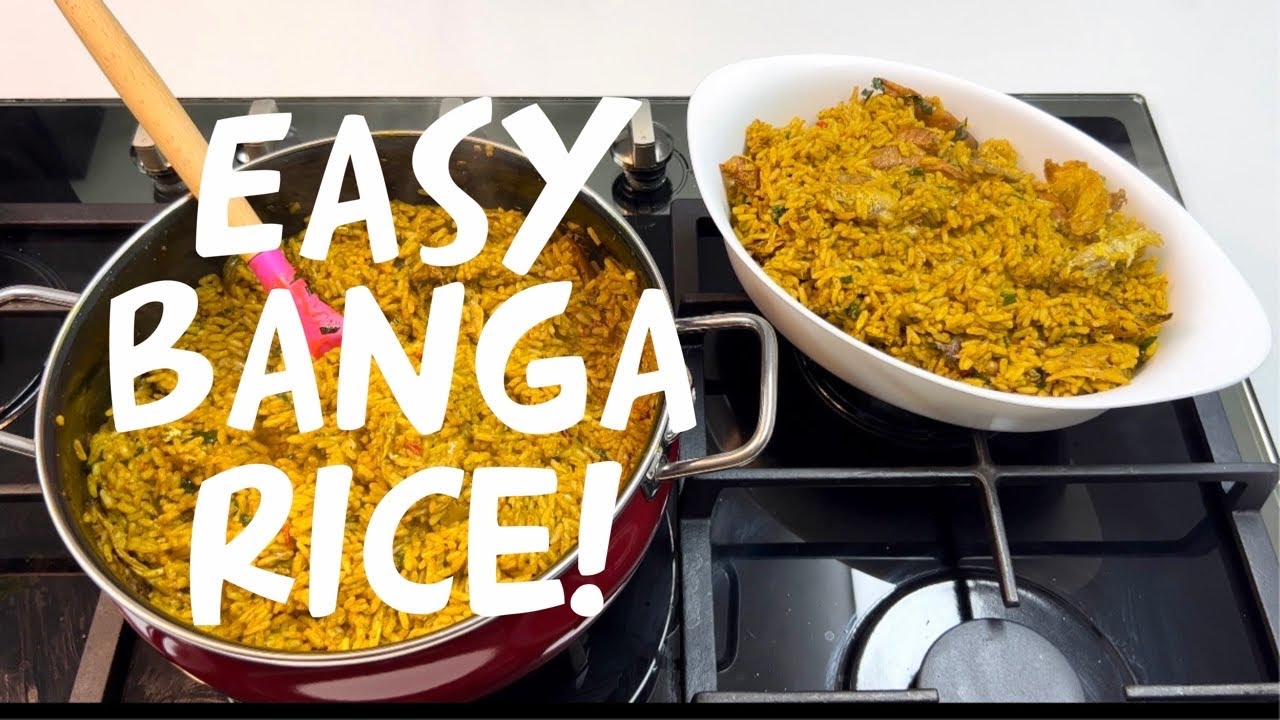 BANGA RICE WITH A TWIST | NIGERIAN PALMFRUIT RICE | NIGERIAN FOOD ...