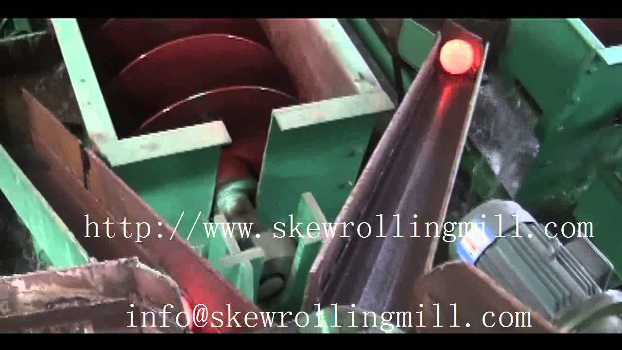 Skew rolling machine - YouTube