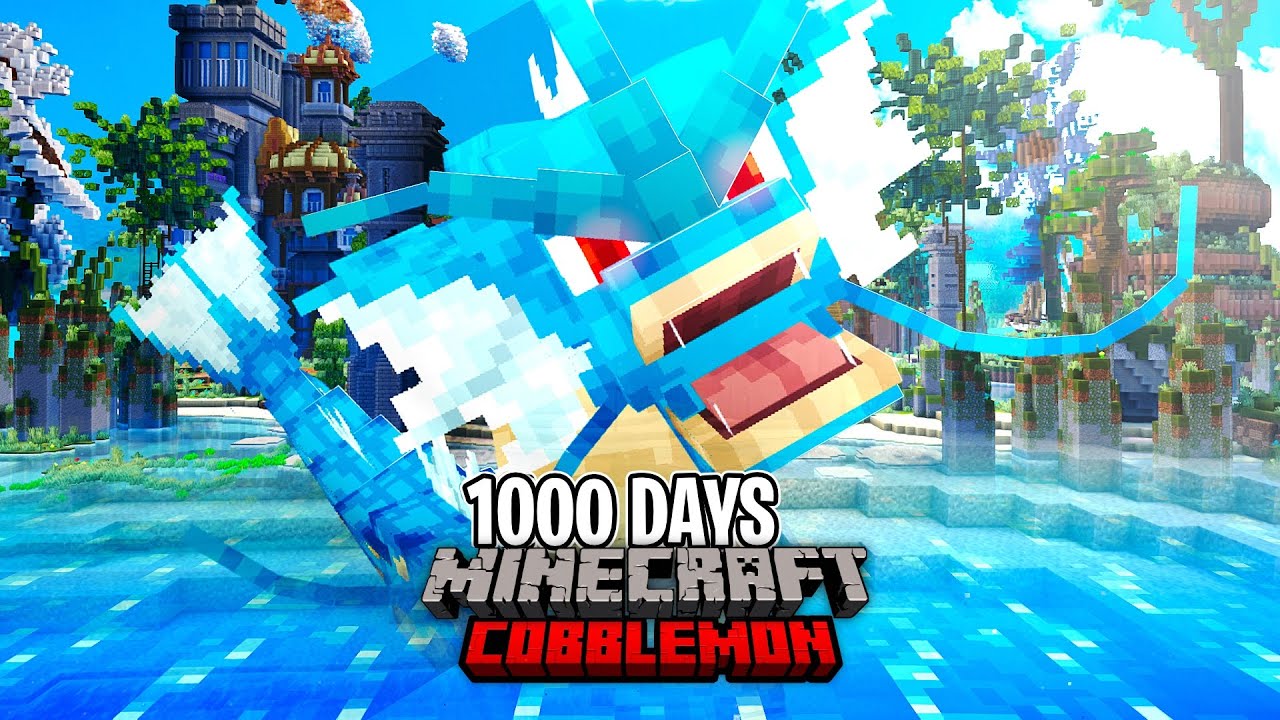 I Spent 1000 DAYS in the NEW POKÉMON Minecraft Mod (Minecraft Cobblemon ...