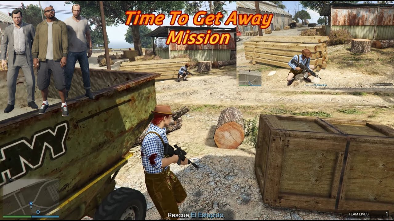 Time To Get Away Mission - GTA Online - YouTube