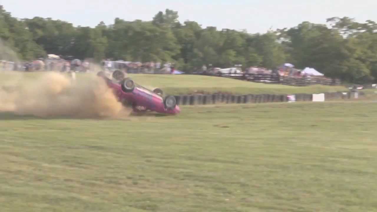 Racing Junk Cars and a Rollover Competition - YouTube