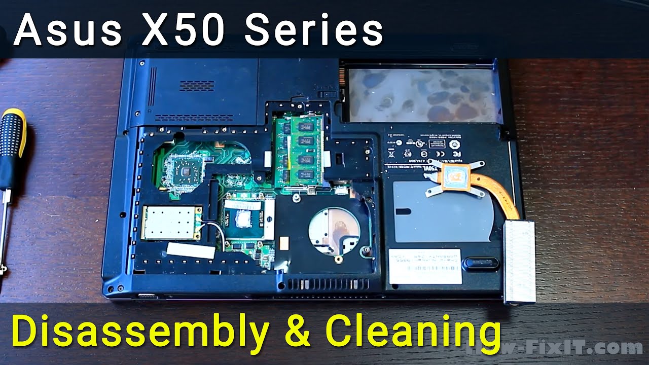 Asus X50 Disassembly, Fan Cleaning, and Thermal Paste Replacement Guide ...
