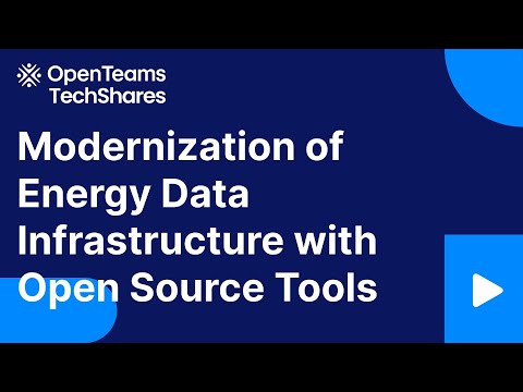 Modernization of Energy Data Infrastructure with Open Source Tools - YouTube