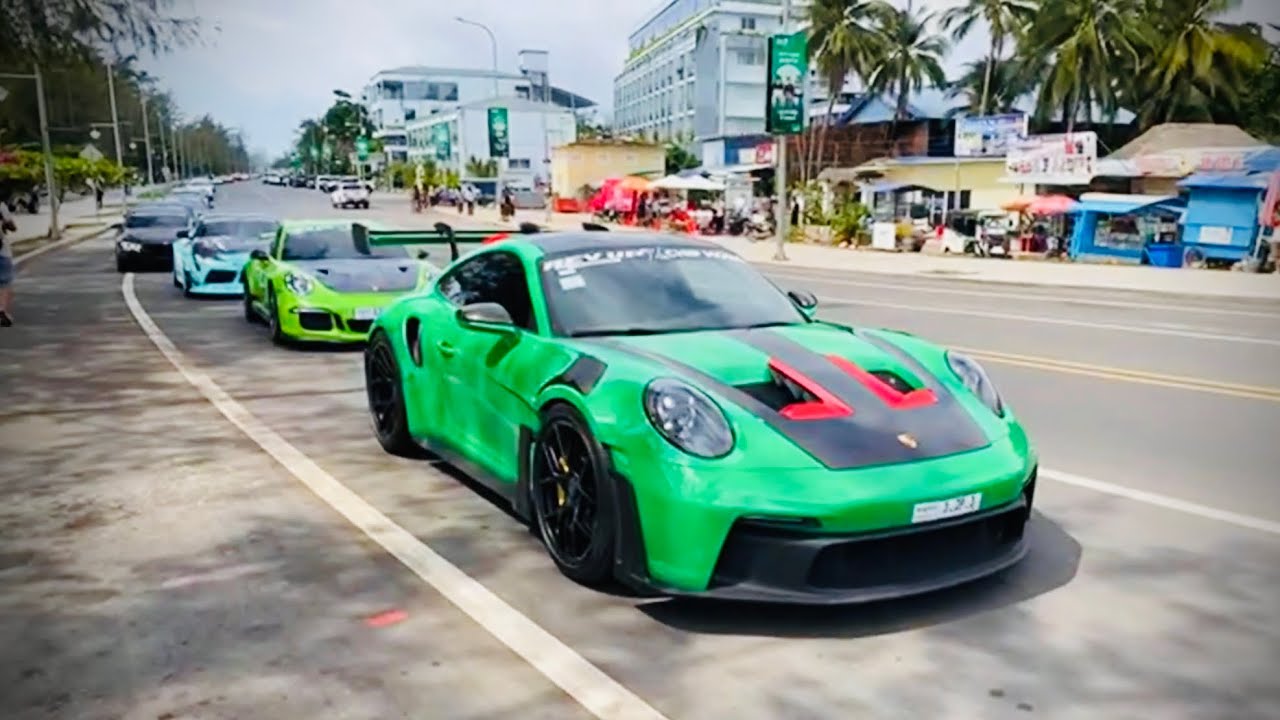 BEST SUPERCARS and LUXURY CAR SPOTTED In Cambodia Part 7 - Porsche 992 ...
