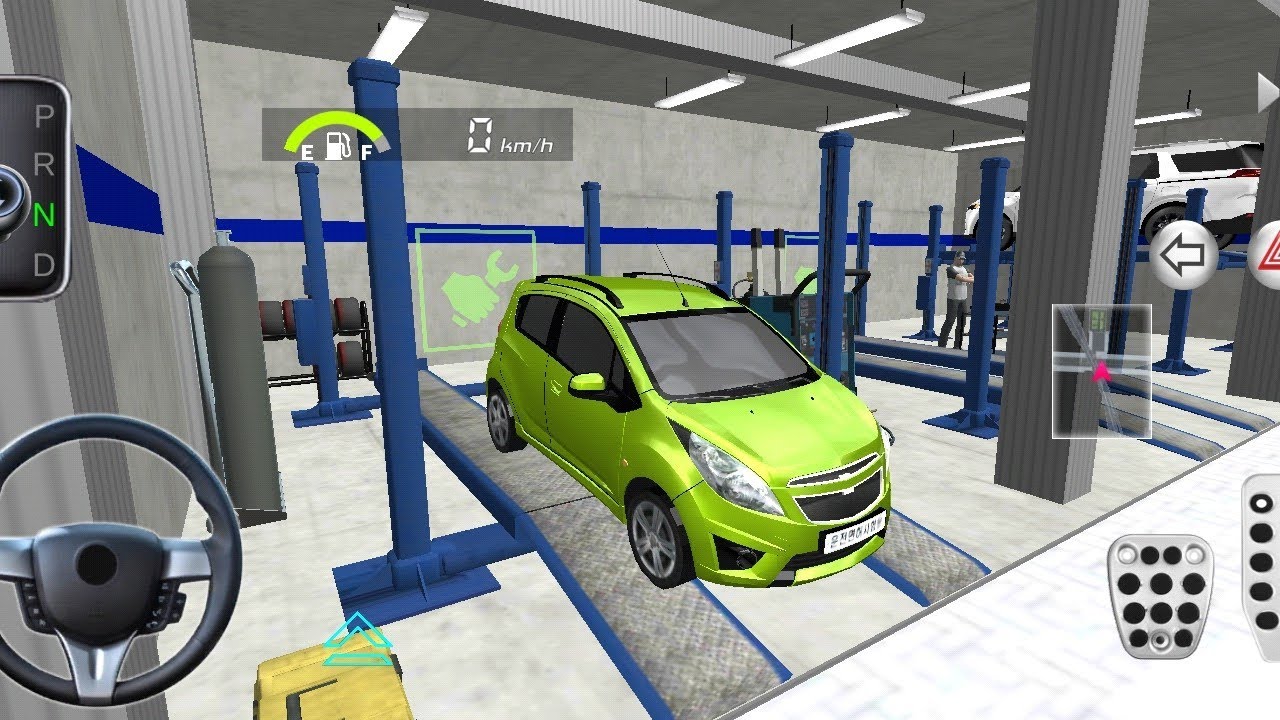 Super Green Car In Auto Repair Shop 3D Driving Class Simulator #Umair ...