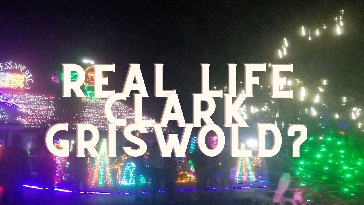 Real life Clark Griswold Checking out Enander's WInter Wonderland - YouTube