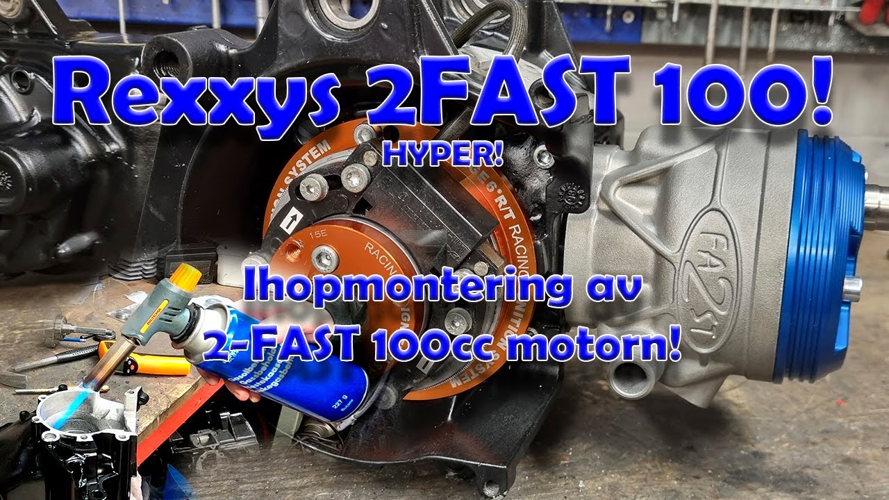 Rexxys 2-FAST 100cc Aerox - BYGGSERIE - DEL 16 - IHOPMONTERING AV 2 ...