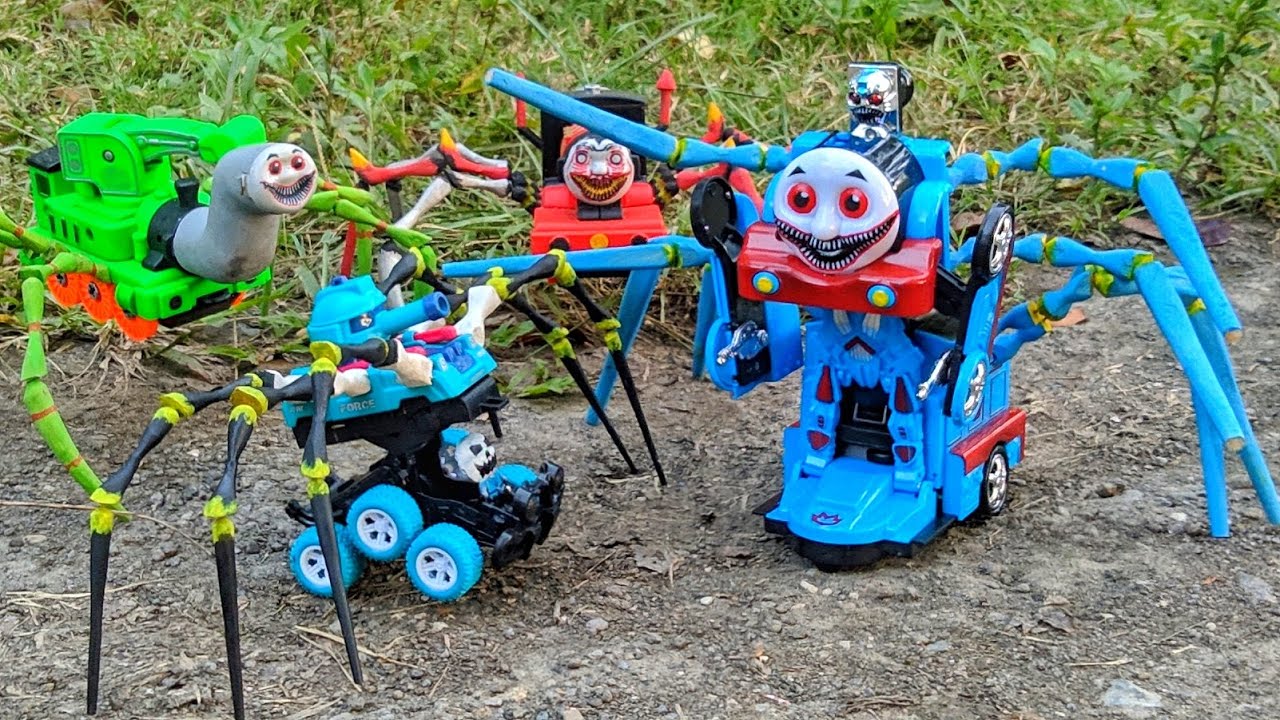 Kereta Api Robot Thomas Exe Laba Laba, Kereta Api Tank Laba Laba, Choo ...