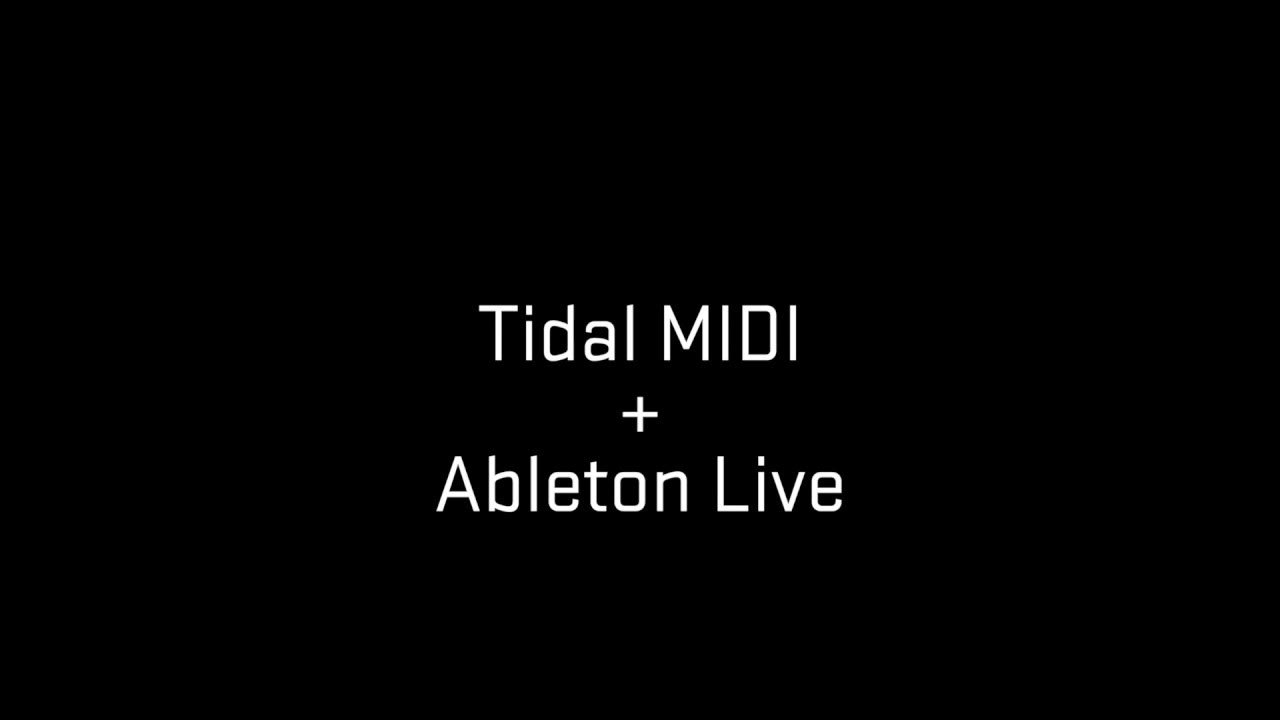 TidalCycles (Tidal): MIDI + Ableton - YouTube