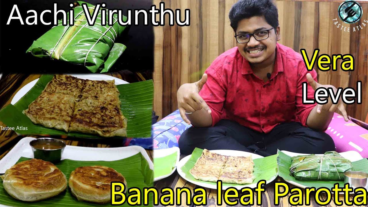 VAZHAI ILAI PAROTTA | BUN PAROTTA | AACHI VIRUNTHU | INDIAN FOOD ...