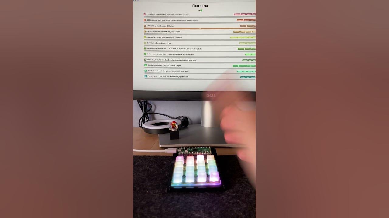 DIY D&D Sound mixer with a Pimoroni Keypad - YouTube