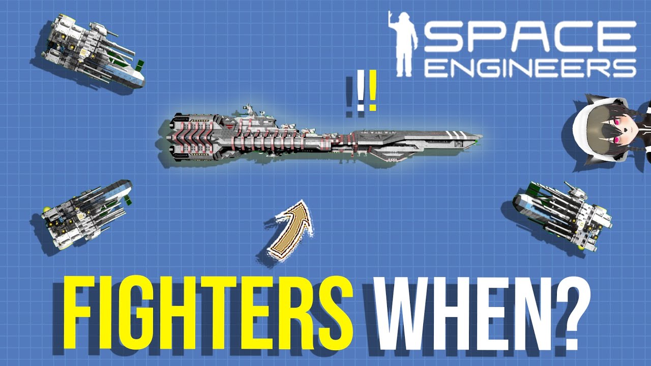 When to Use Small Grid Fighters for Space Engineers Ship Battle - YouTube