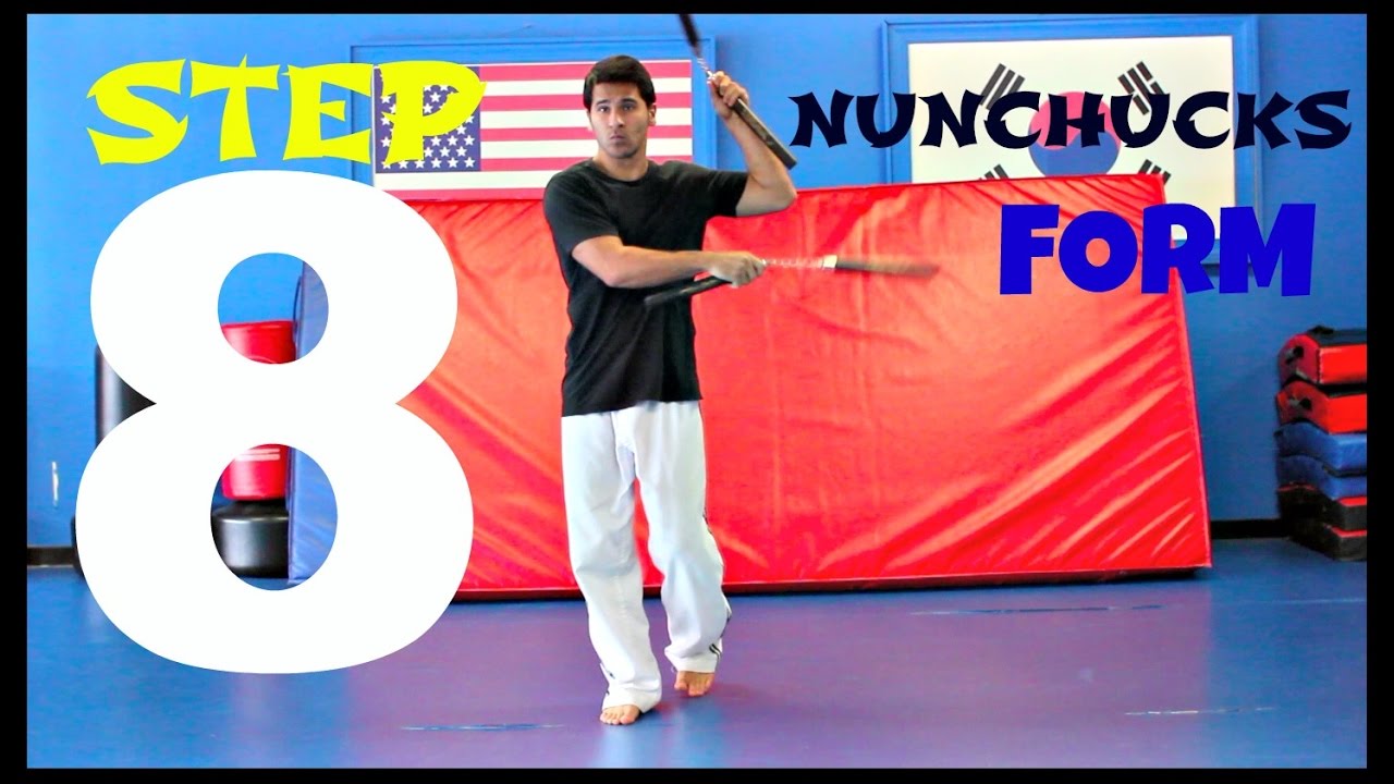 NUNCHUCKS FORM LESSON STEP 8 KUNG FU WEAPON NINJA AMAZING BEGINNERS ...