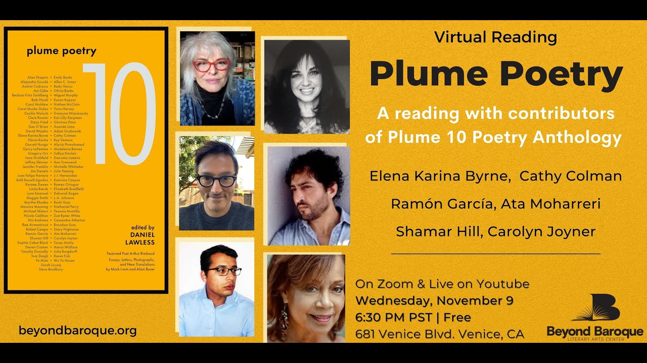 A Virtual Reading with Contributors of Plume 10 Poetry Anthology - YouTube