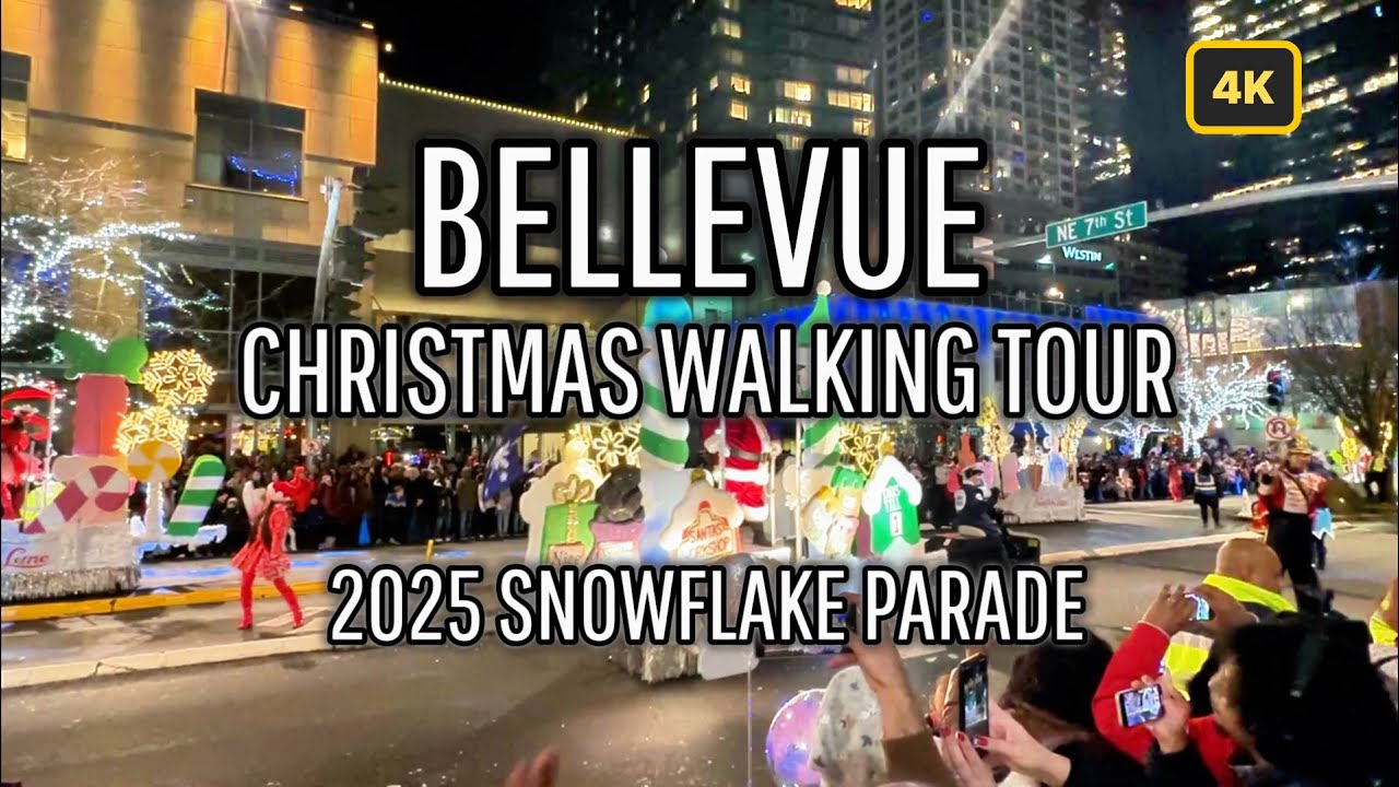 4K BELLEVUE CHRISTMAS TOUR| LETS CHECH OUT AMAZING 2025 SNOWFLAKE ...
