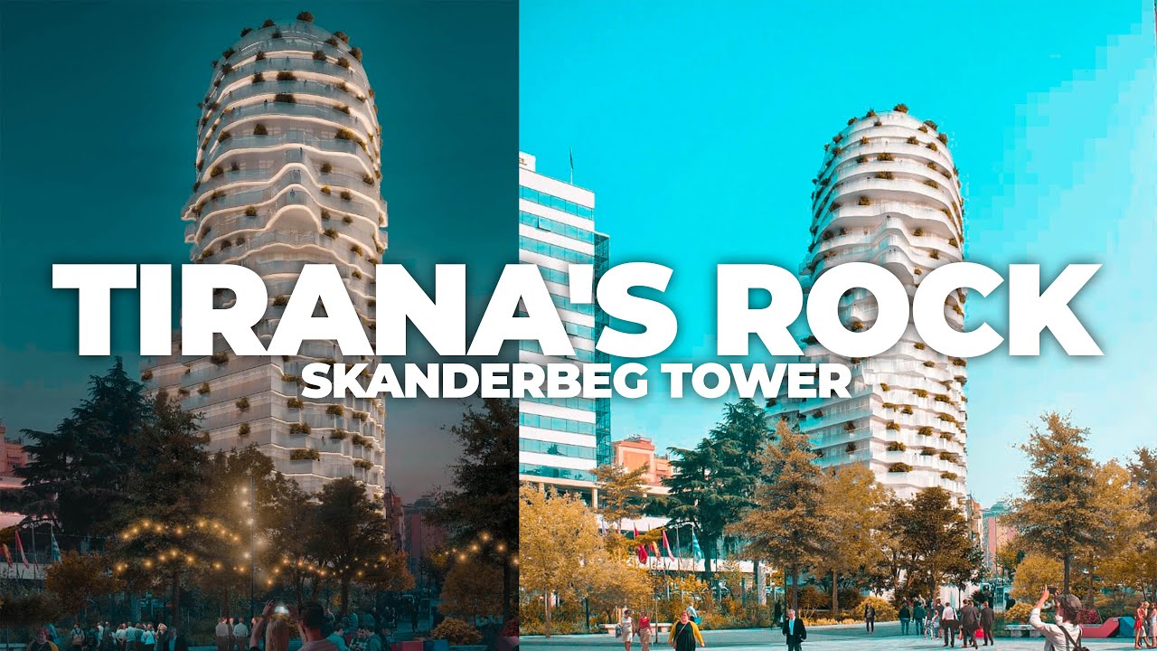 TIRANA'S ROCK TOWER | 4K DRONE VIDEO, TIRANA 2021 - YouTube