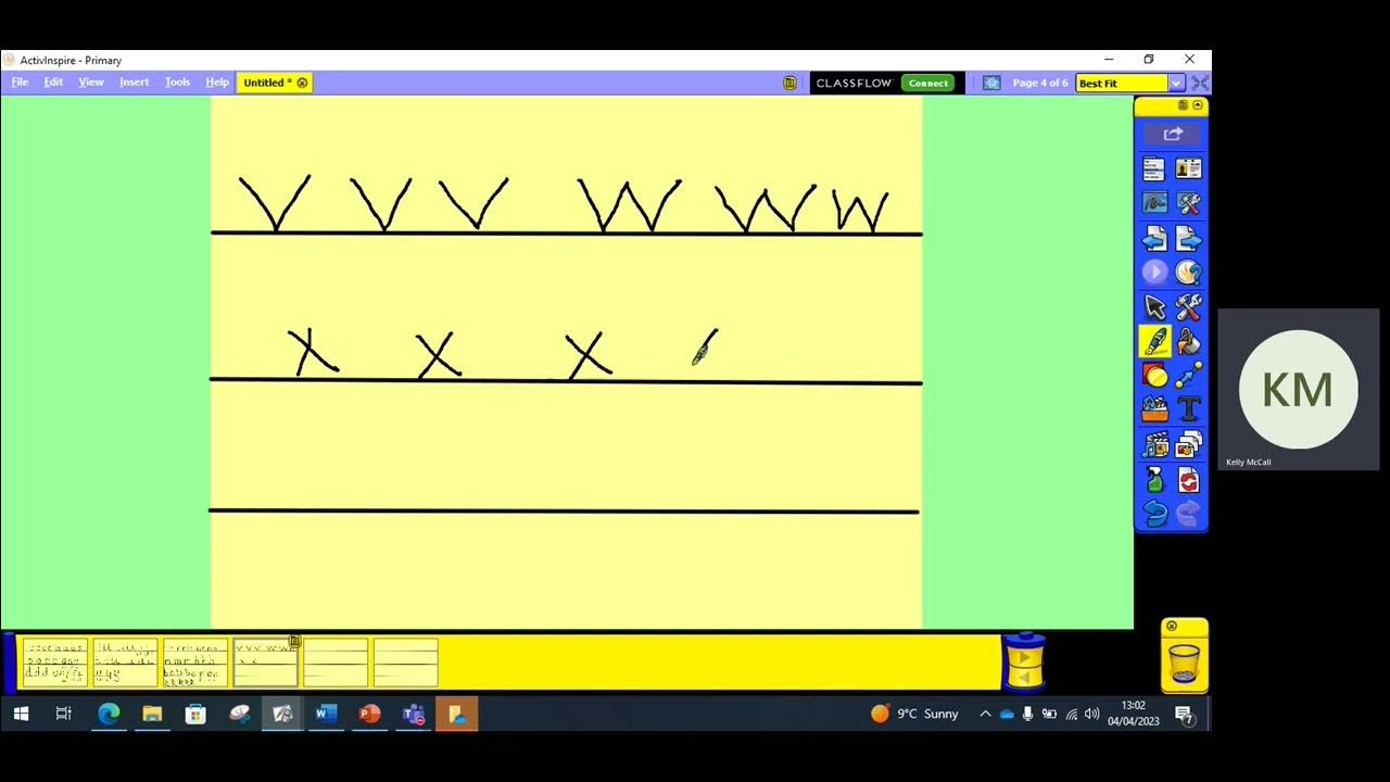 Zig zag letter formation with Mrs McCall - YouTube