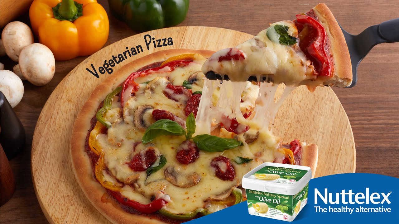 ์Cooking with Nuttelex | Vegetarian Pizza พิซซ่าสไตล์มังสวิรัติ - YouTube