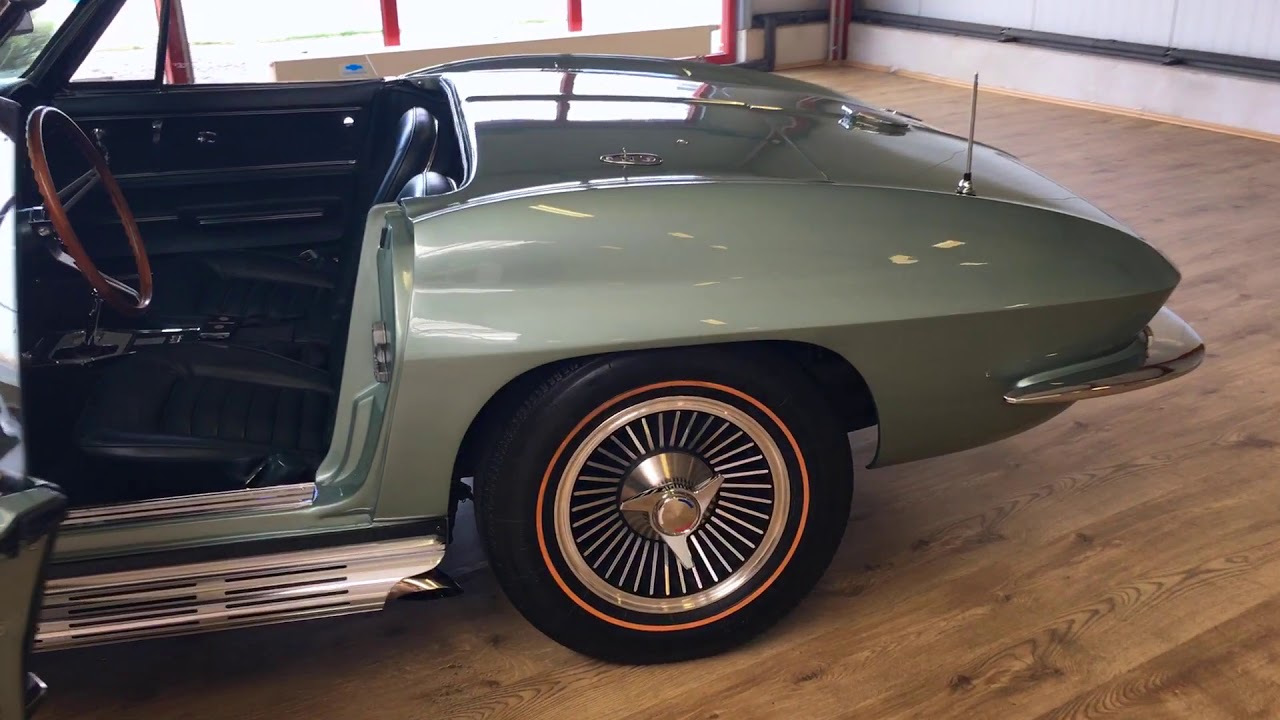 1966 Corvette C2 Convertible (Mosport Green) - walk around - YouTube