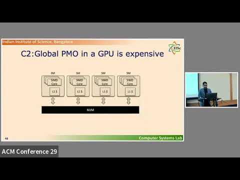 ASPLOS'23 - Session 2B - Scoped Buffered Persistency Model for GPUs - YouTube