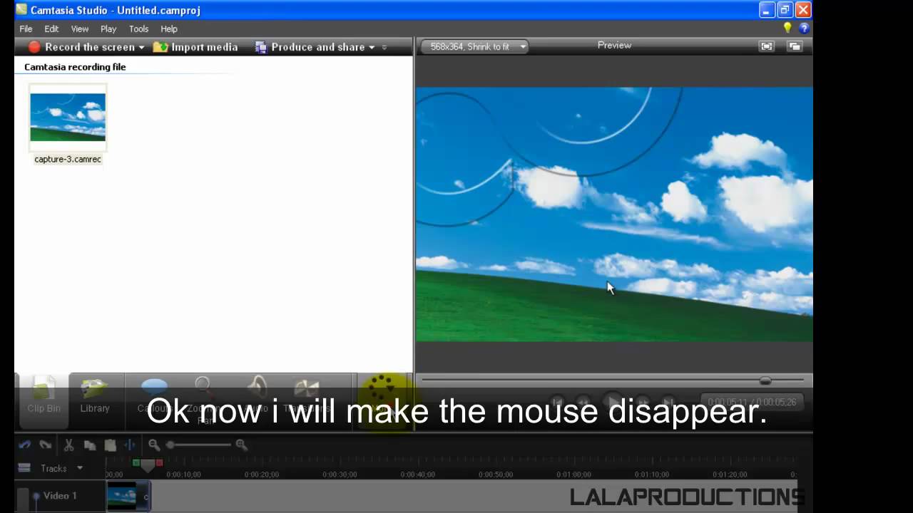 How to make the cursor invinsible in videos Camtasia studio 7 - YouTube