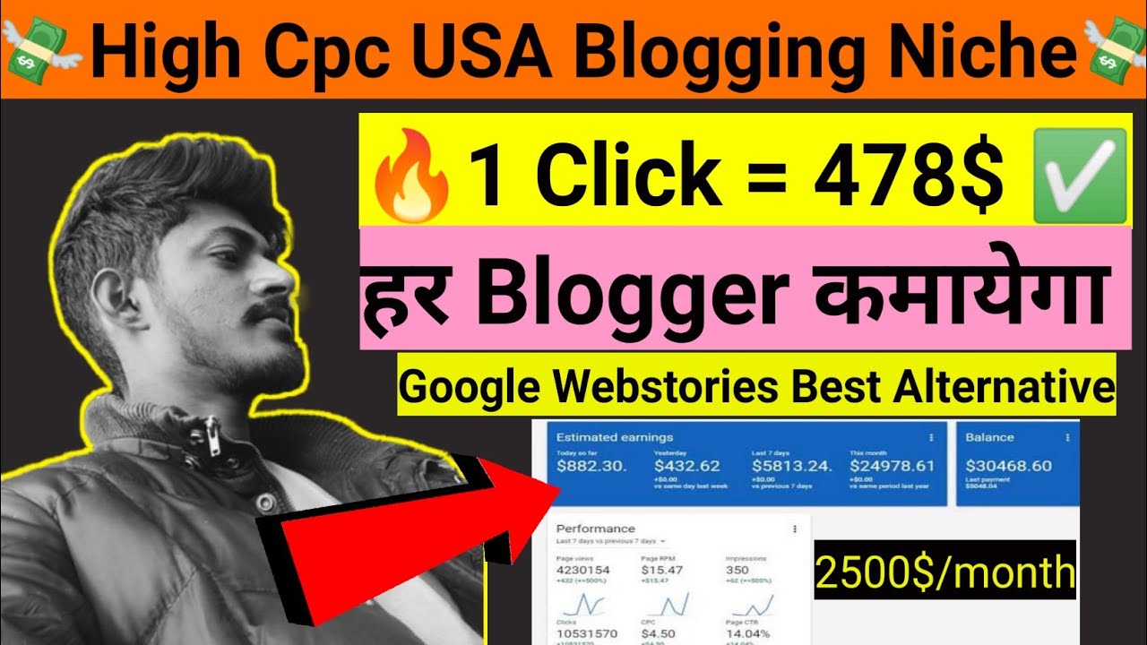💵12 High Cpc USA Blogging Niche 2023🔥 1 Click के 478$|| Usa Blog Niche ...