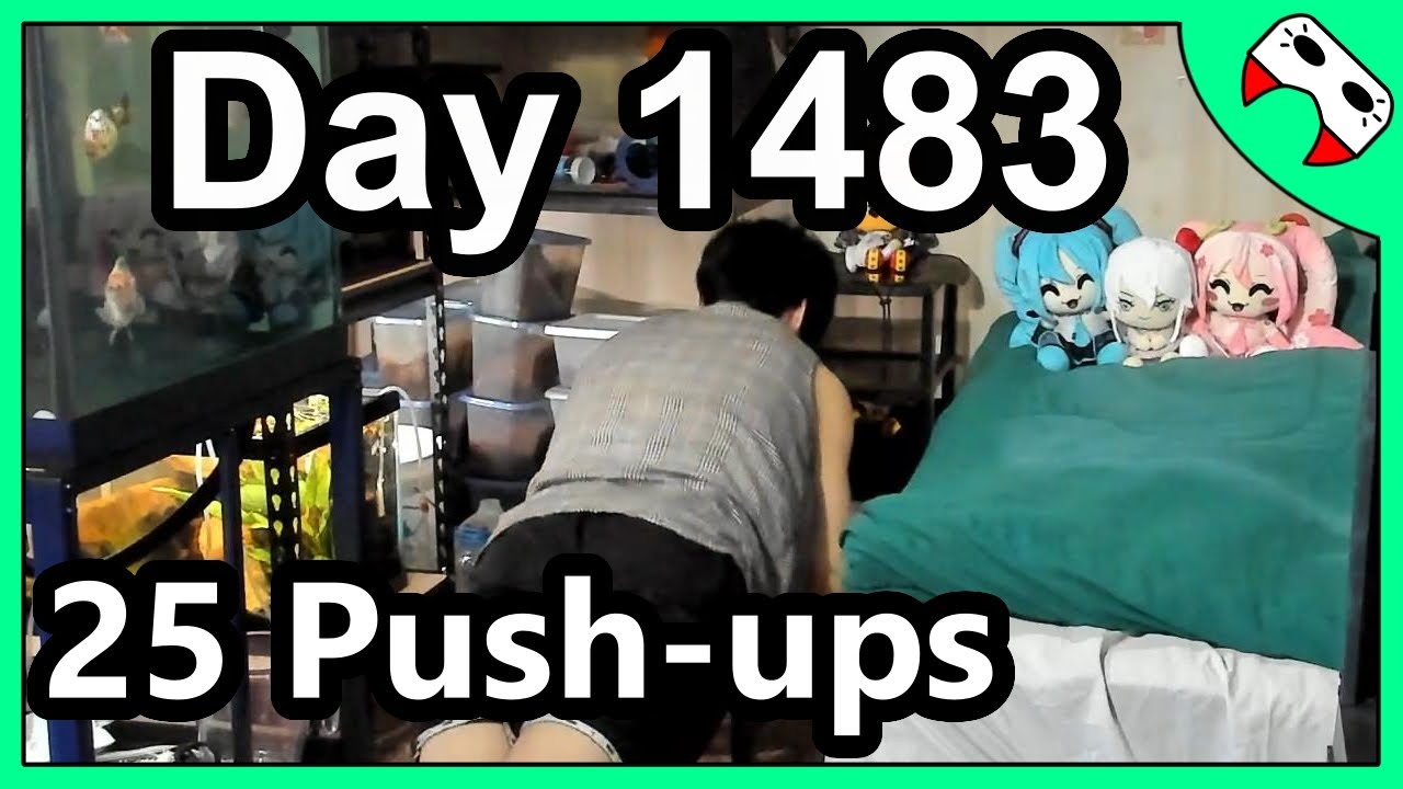 My Self Anime Motivation | 25 Push-ups Day 1483 - YouTube