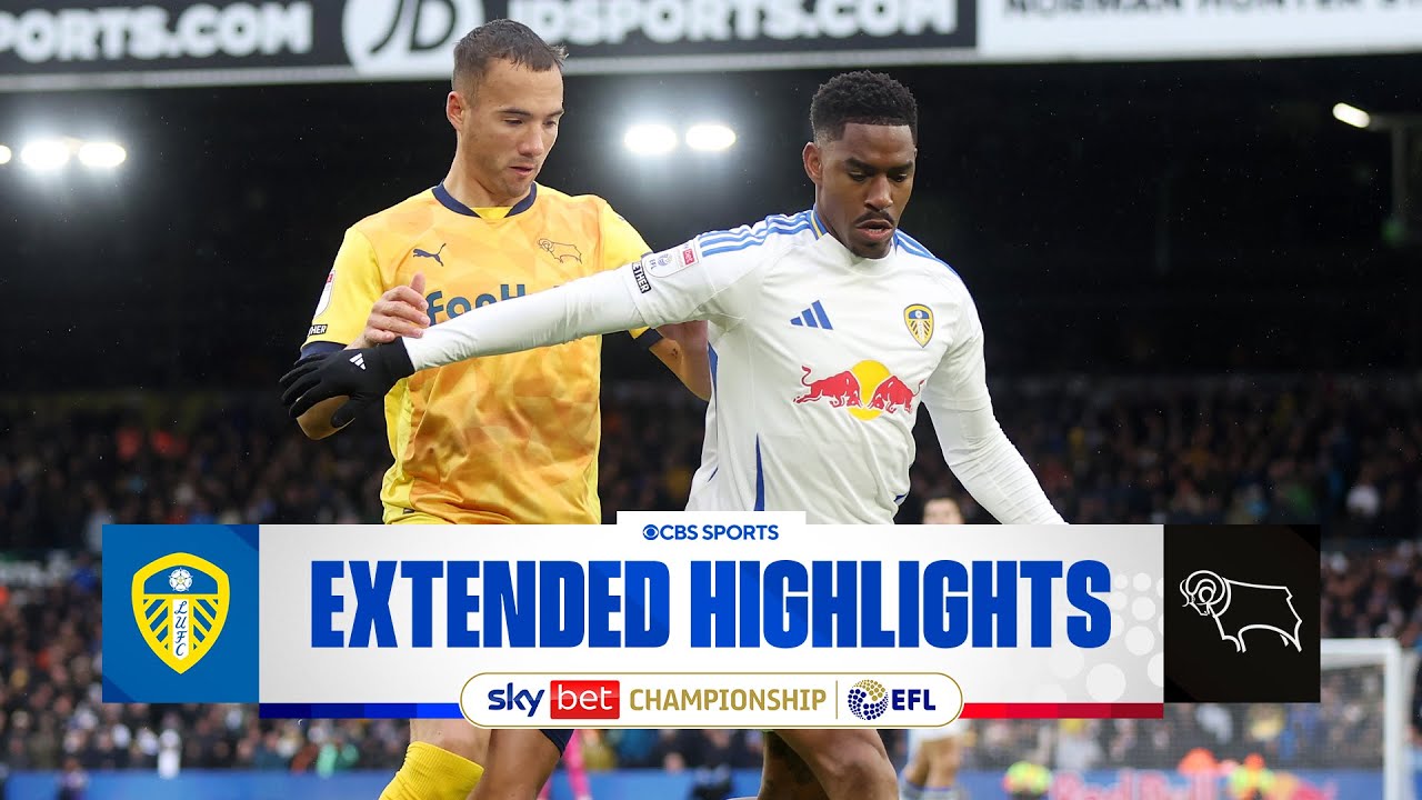 Leeds United vs. Derby County: Extended Highlights | EFL Championship ...