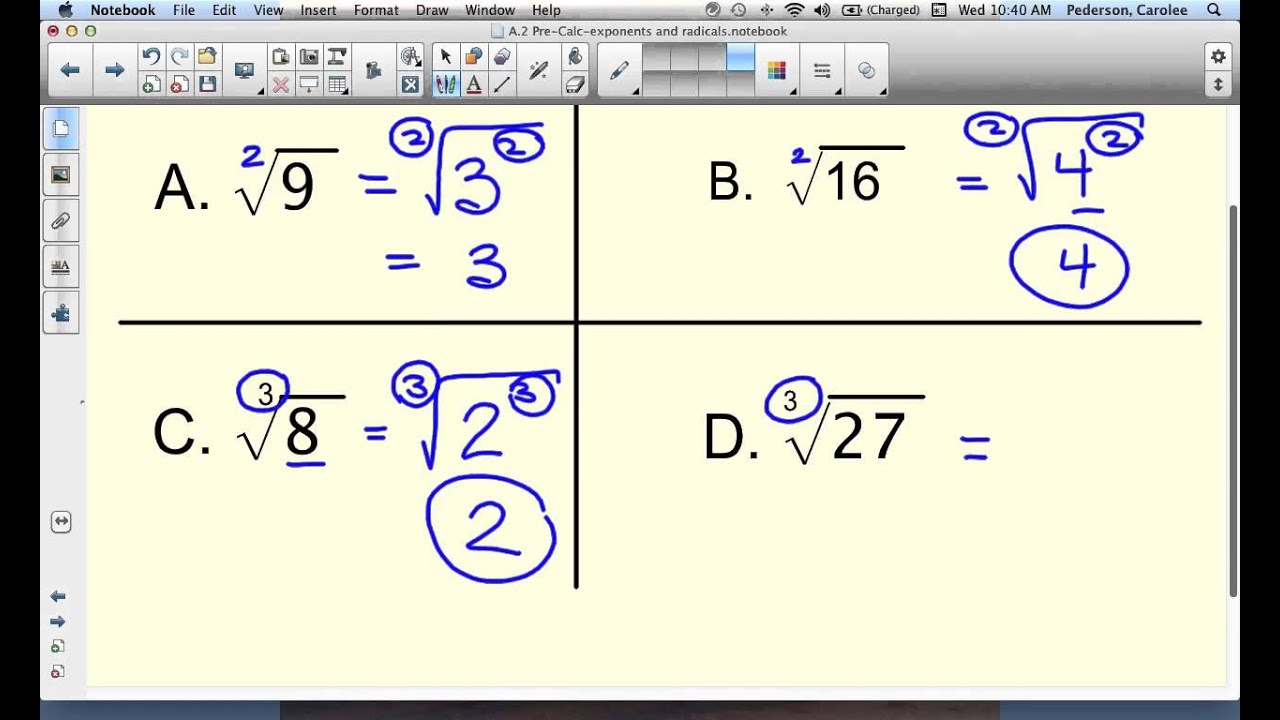 Simplifying Radicals Part 1 - YouTube
