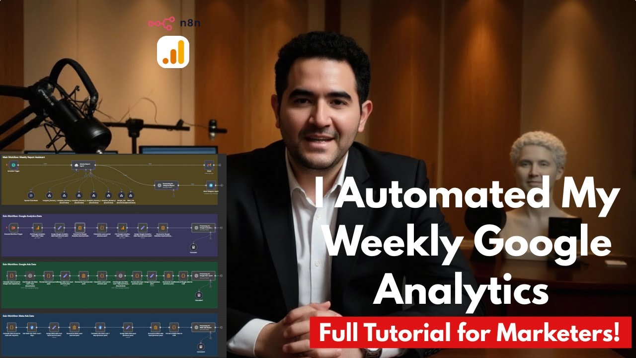 I Automated My Weekly Google Analytics & Ads Reports with AI + n8n — Full Tutorial for Marketers ...