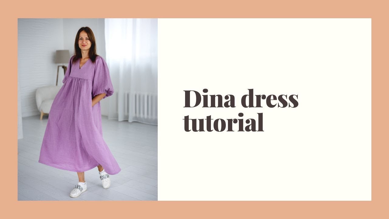 Dina dress sewing - YouTube