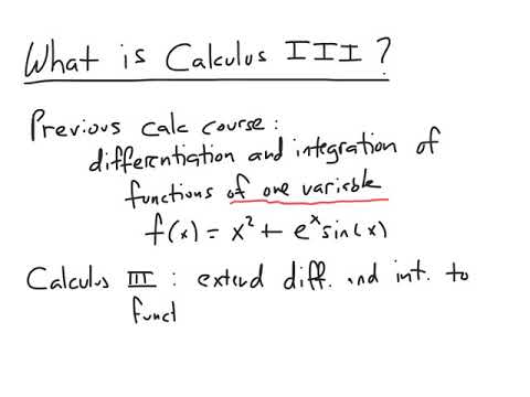What is Calculus III? - YouTube