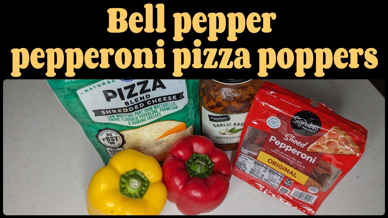 Bell pepper pepperoni pizza poppers - YouTube