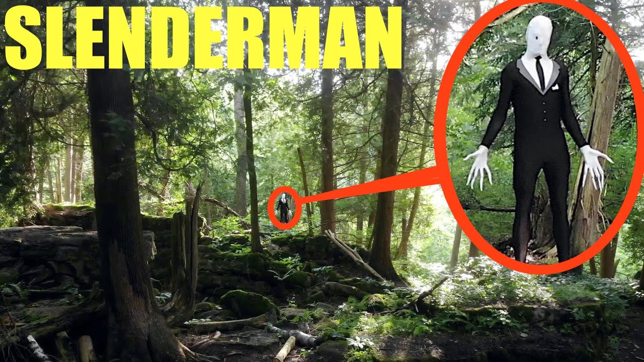 you won't believe what my drone caught on camera in the Slender Man ...