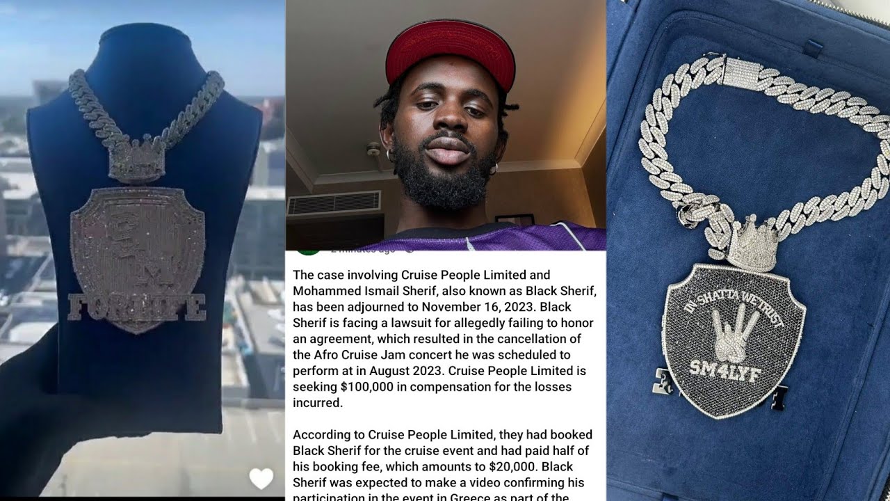 shatta wale buys himself $300k diamond chain + latest on black sherif ...