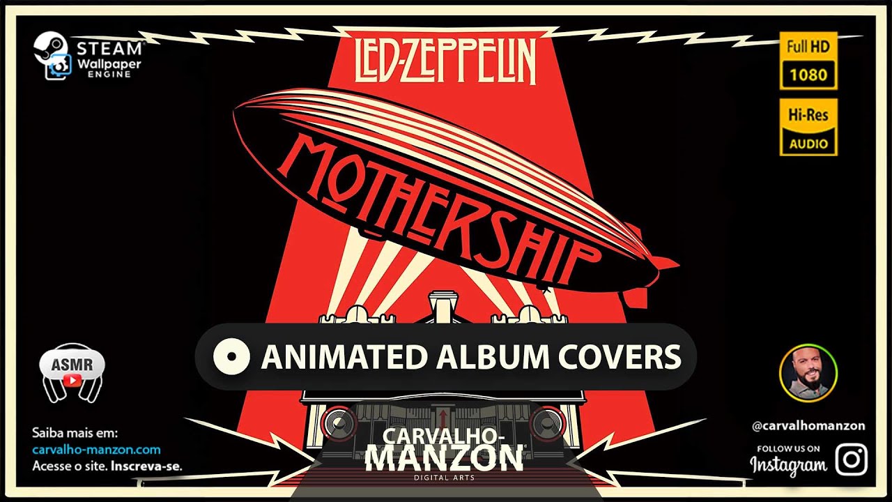 🎧 Led Zeppelin - D'yer Mak'er #AnimatedAlbumCover - YouTube