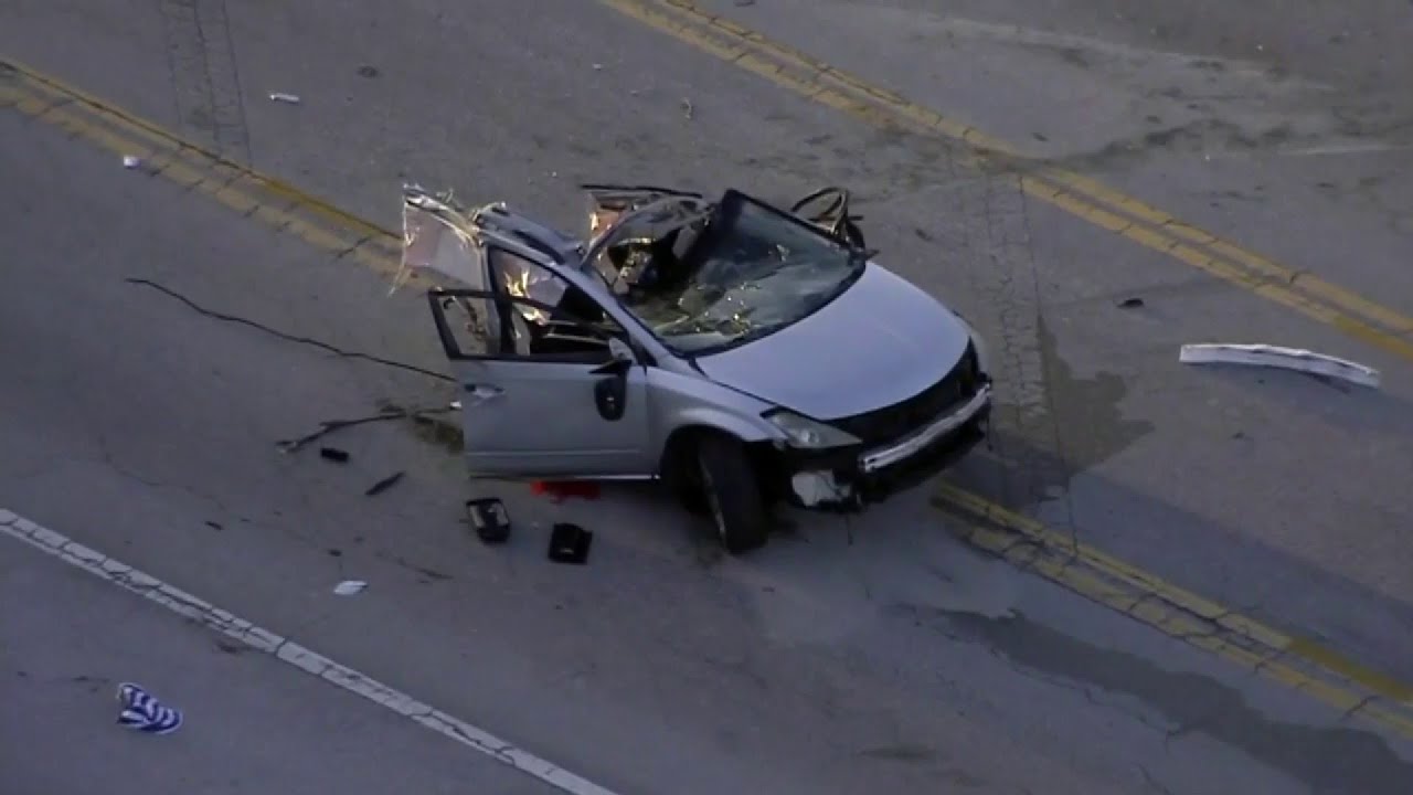 Woman on rollerblades killed by speeding car, authorities say - YouTube