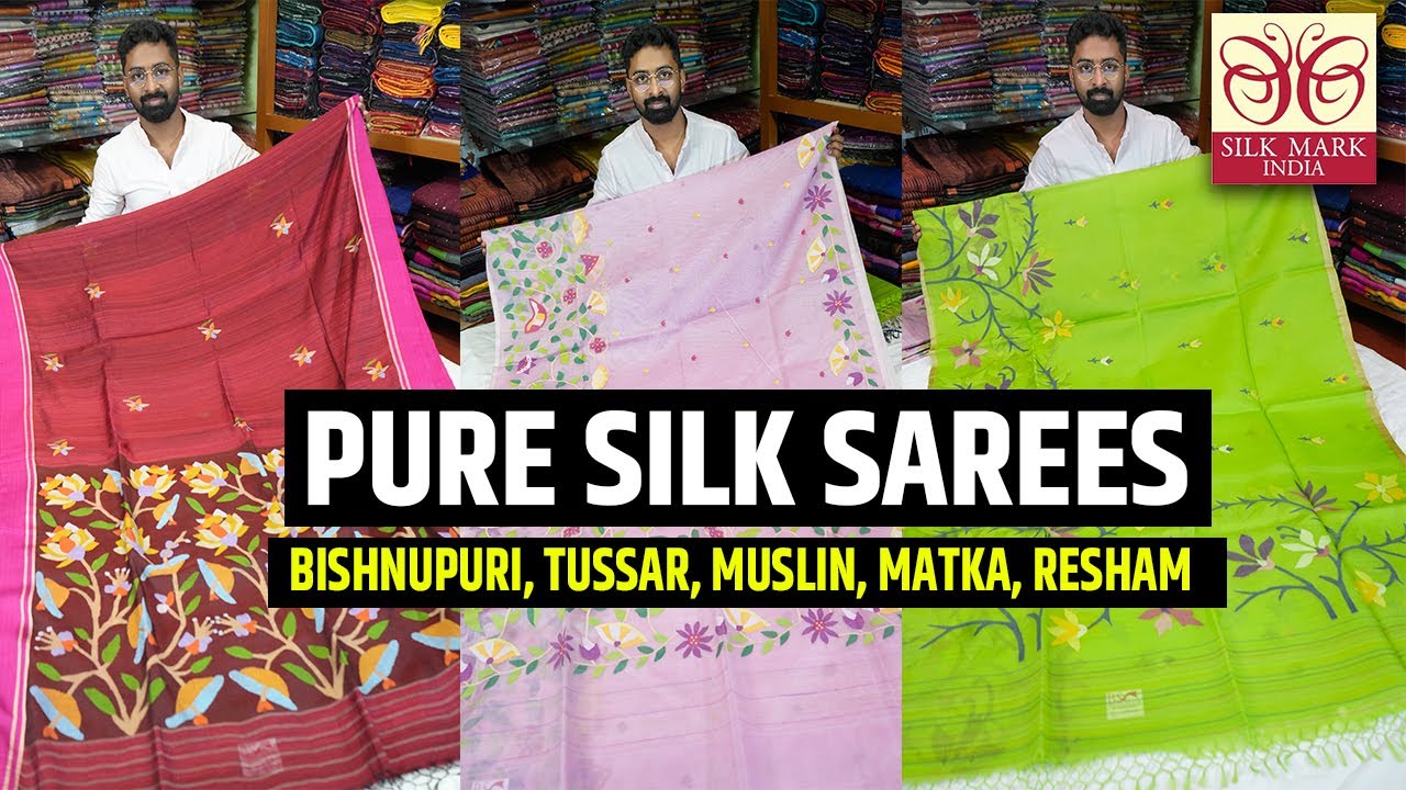 Authentic Pure Hand Woven Sarees (Pure Silk, Tussar, Muslin, Matka ...