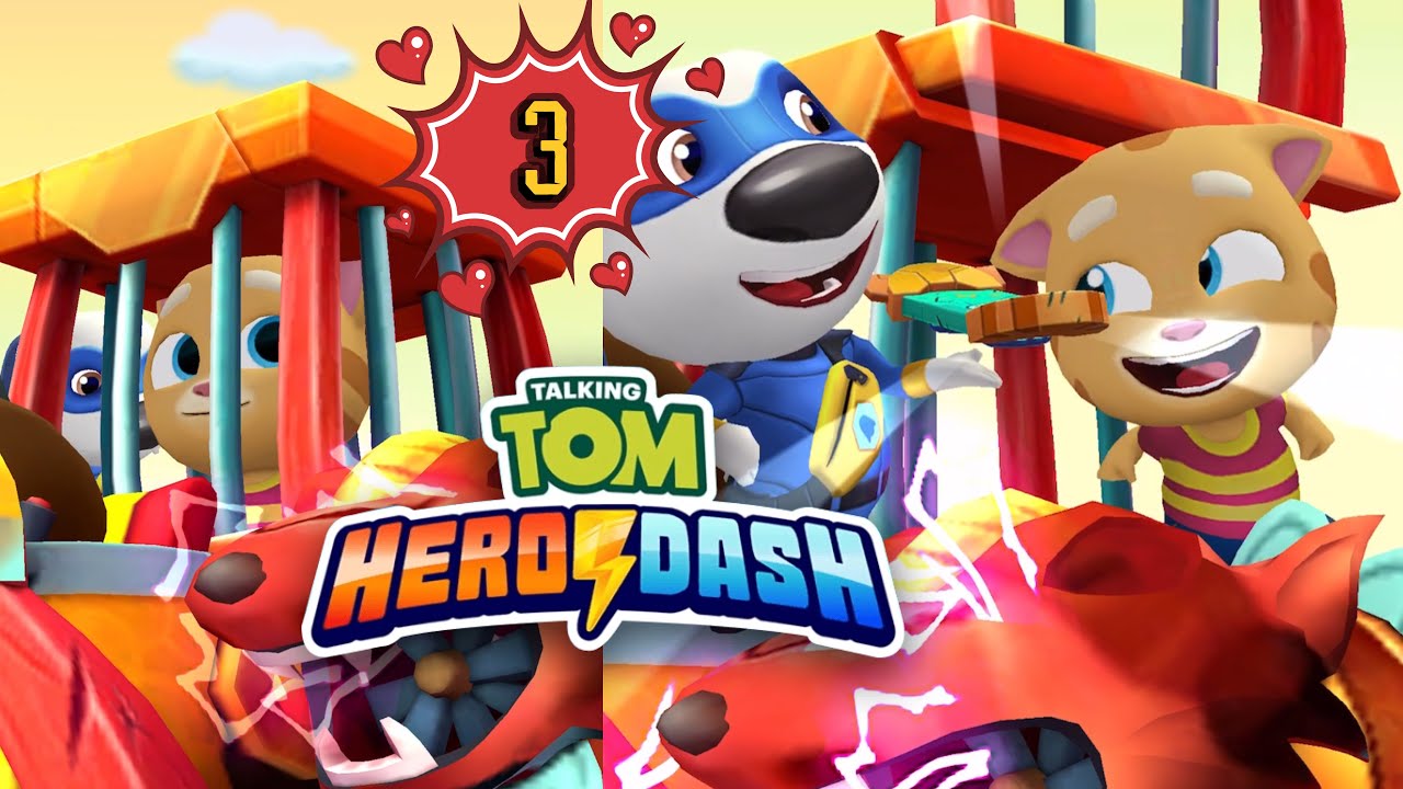 TOM HERO DASH | #3 Hank Hero Saving Ginger~talking tom hero - YouTube