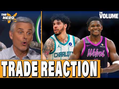 Colin Cowherd REACTS: LaMelo Ball Timberwolves-Hornets TRADE + Caitlin Clark DISRESPECT | HERD NBA