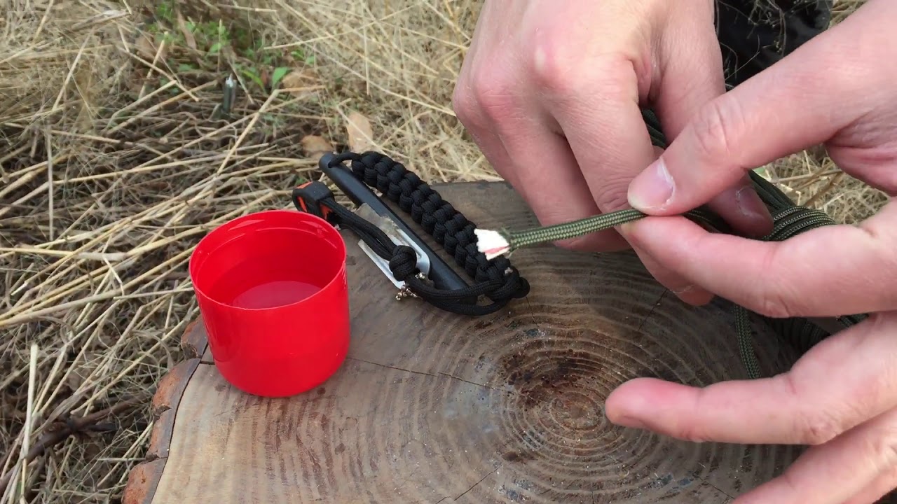 PSKOOK fire paracord fire cord fishing line survival cord - YouTube