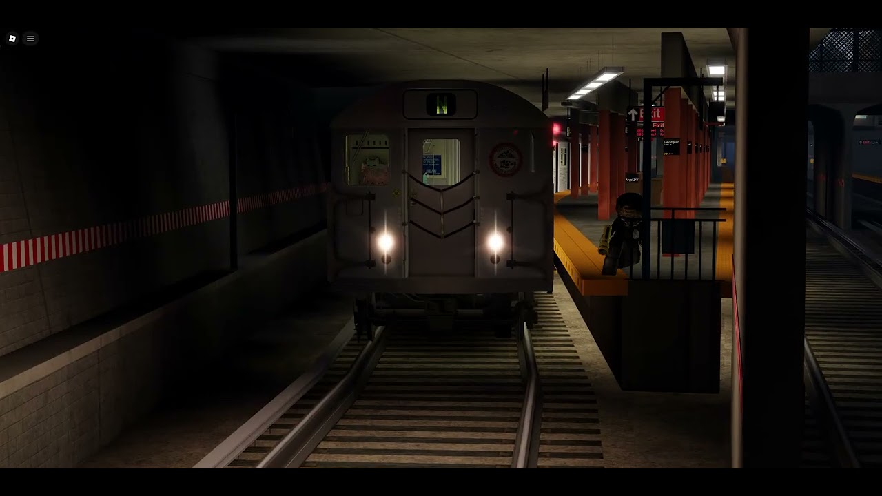 ROBLOX Railfanning at PTA Subway C&M S57E281: R38 (N) Train - YouTube