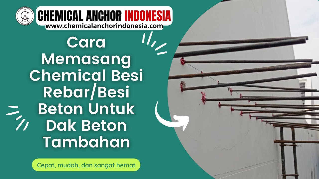 Cara Memasang Chemical Besi Rebar/Besi Beton Untuk Dak Beton Tambahan ...