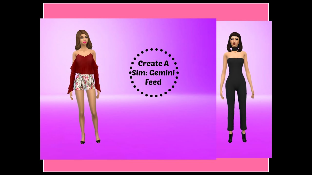 Gemini Feed: Create A Sim (Sims 4) - YouTube