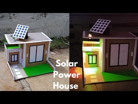 Mini Solar Power House Project Making ll - YouTube
