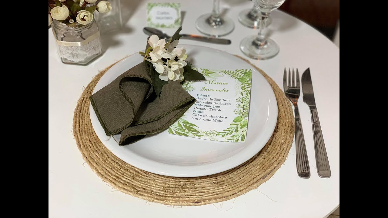 Como hacer un Plato de Sitio rustico - YouTube