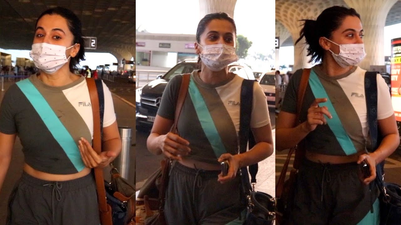 Fans And Reporters Fl!RTING with Tapsee Pannu while Shooting Her - YouTube