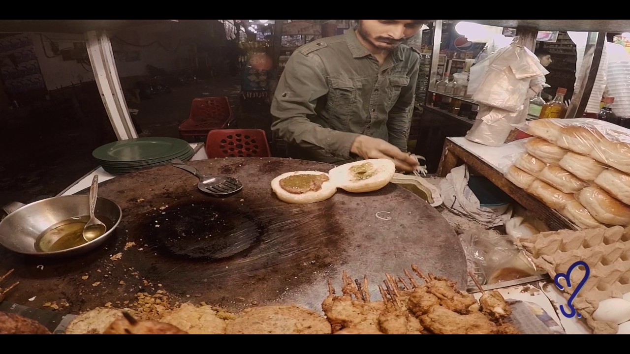Bun Kabab Street Food Of Karachi, Pakistan - YouTube